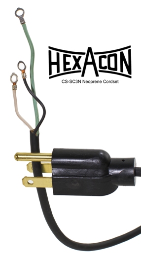 Hexacon CS-SC3N-1 Replacement Cord Set | Fits 21A, 22A & 23A Soldering ...