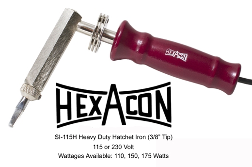 Hexacon SI-115H-150W Heavy Duty Plug-Tip Hatchet Soldering Iron | 3/8 ...