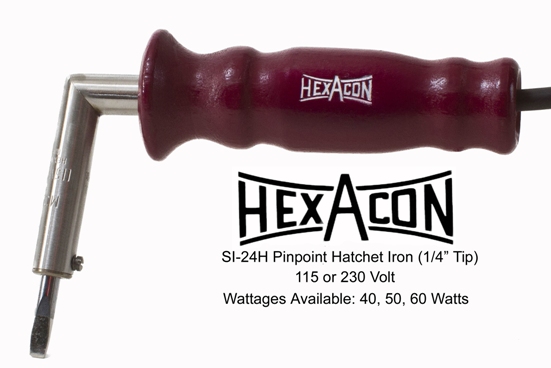 Hexacon SI-24H-60W Pinpoint Hatchet Soldering Iron | 1/4" Tip | 60 ...