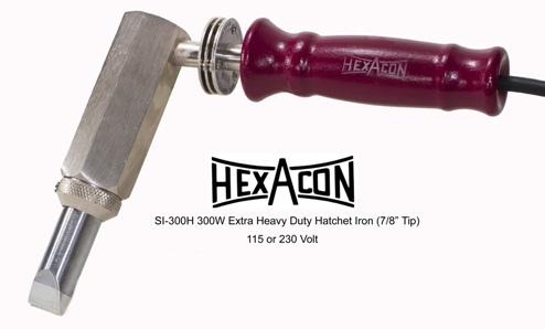 Hexacon SI-300H-300W Ultra-Heavy-Duty Plug-Tip Hatchet Soldering Iron 7 ...