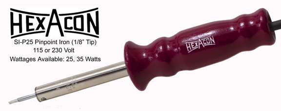 Hexacon SI-P25-35W Pinpoint Soldering Iron | 1/8" Tip | 35 Watts | 925 ...