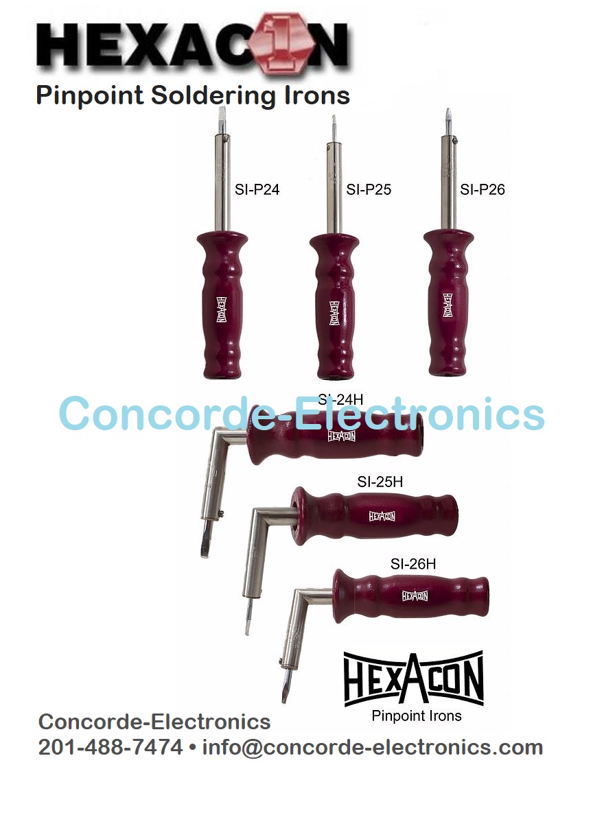 Hexacon SI-P25-25W Pinpoint Soldering Iron | 1/8" Tip | 25 Watts | 800 ...