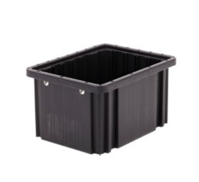 Metro TB91060CAS ESD-Safe Tote Box | Black Conductive | Stackable | 10 ...