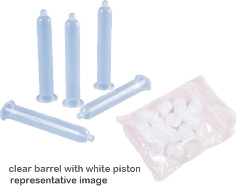 Nordson-EFD 7366054 (Old P/N 7012136) | 30cc | Clear Barrell with White ...