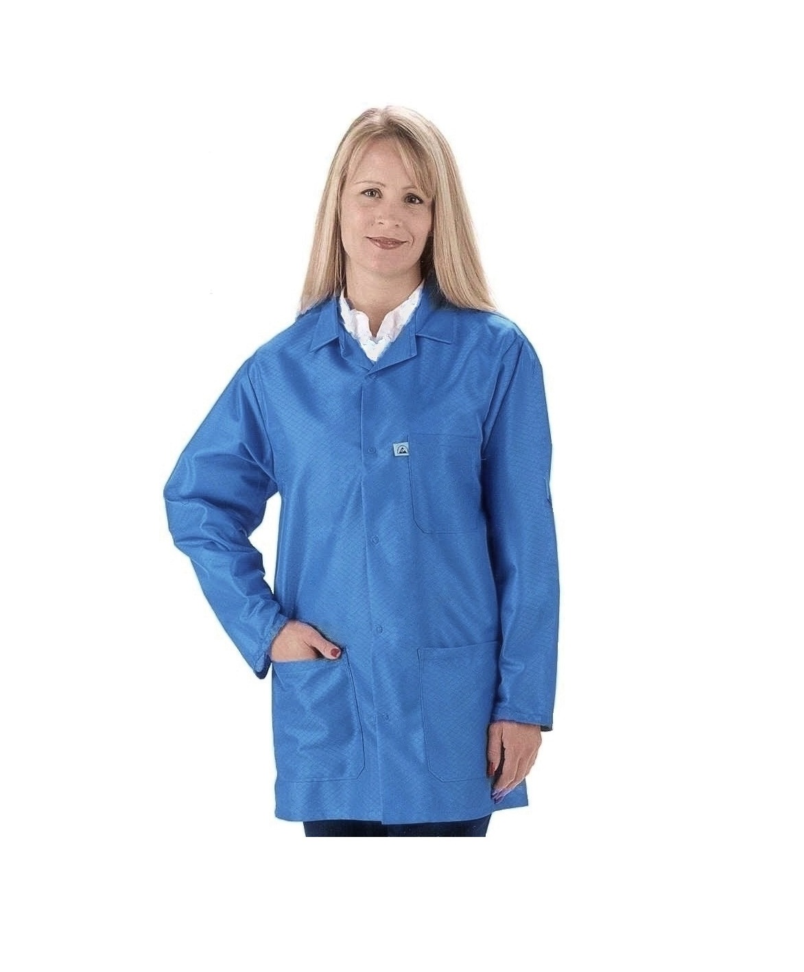 Tech Wear LEQ-43-XS ESD-Safe Lab Coat | Traditional-Style Mid-Thigh ...