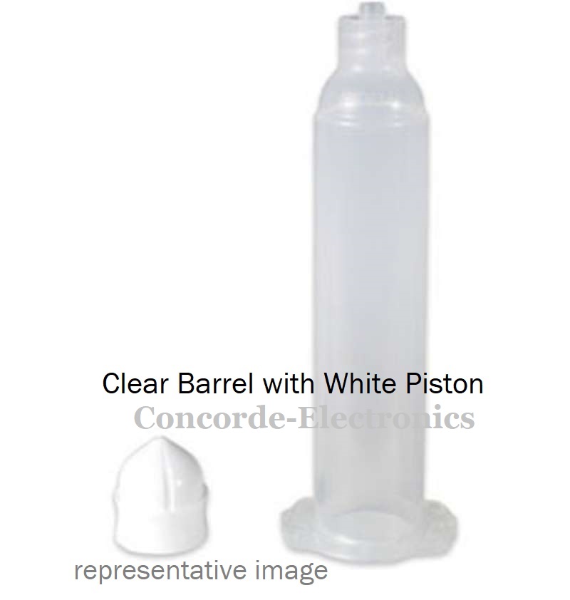 Nordson-EFD 7366054 (Old P/N 7012136) | 30cc | Clear Barrell with White ...